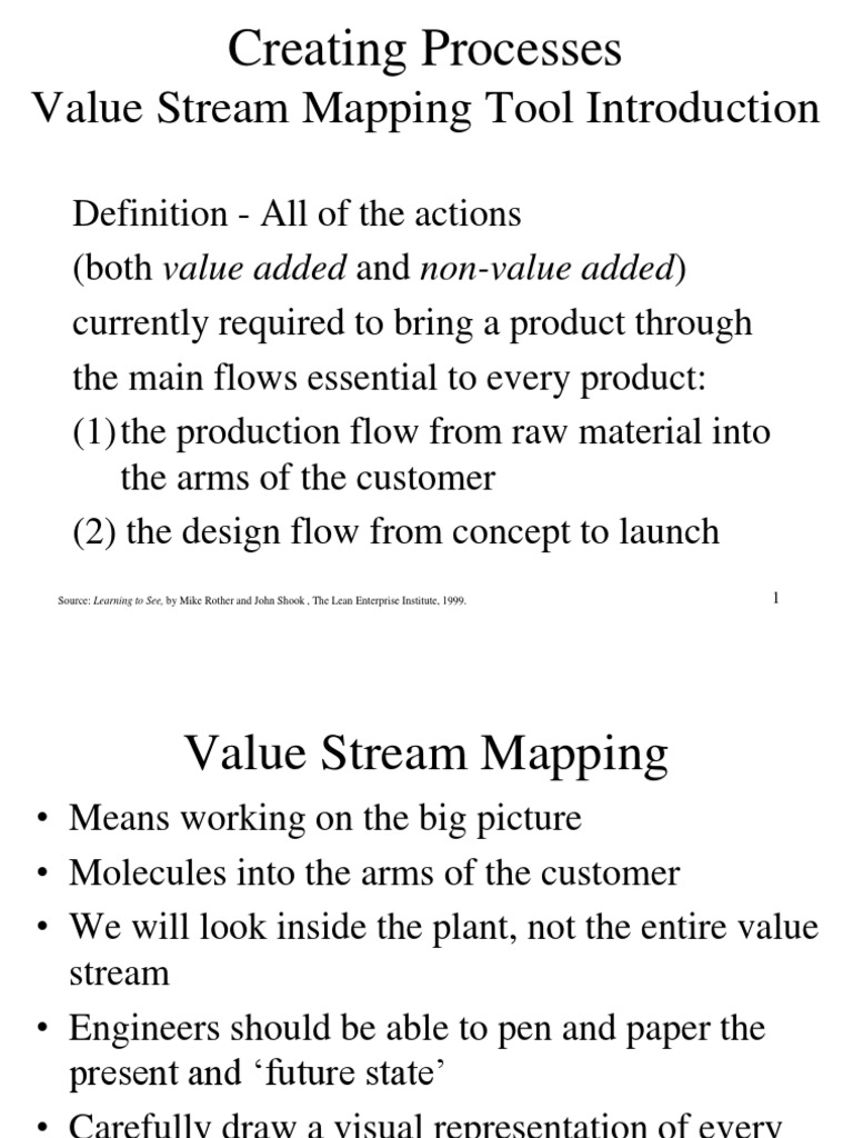 A Value Stream Mapping Intro | PDF | Industries | Learning