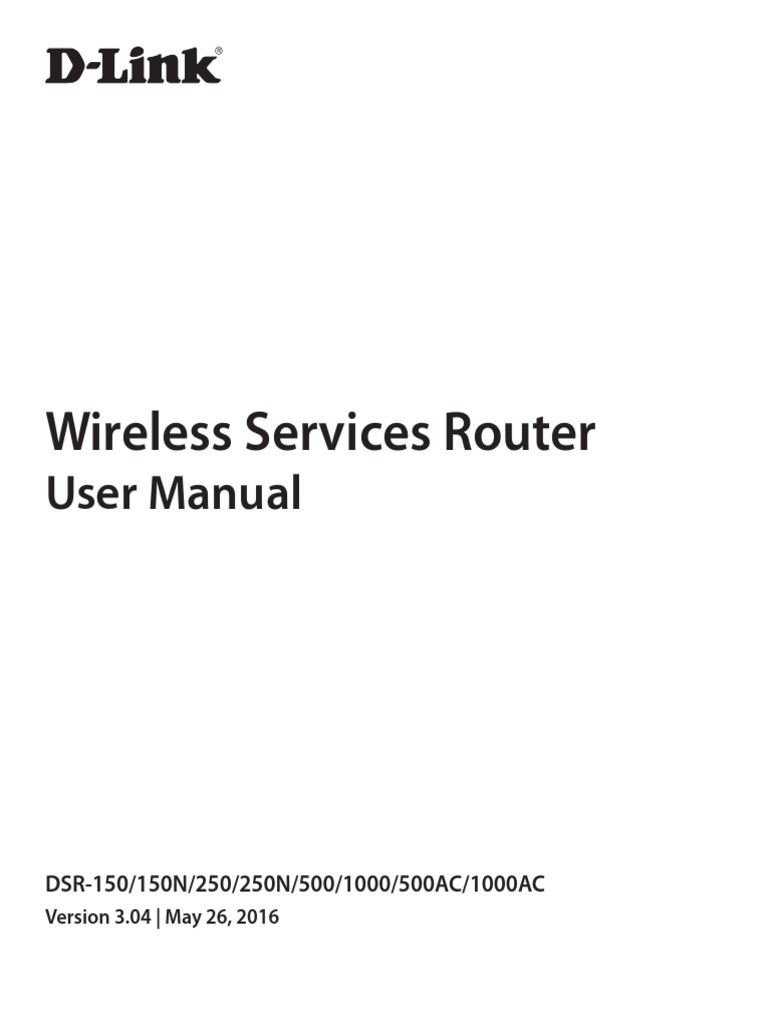 DSR-Series Manual v3.04 | PDF | Ip Address | Virtual Private Network