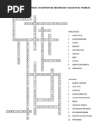 Sopa de Letras: Seguridad y Salud Laboral | PDF