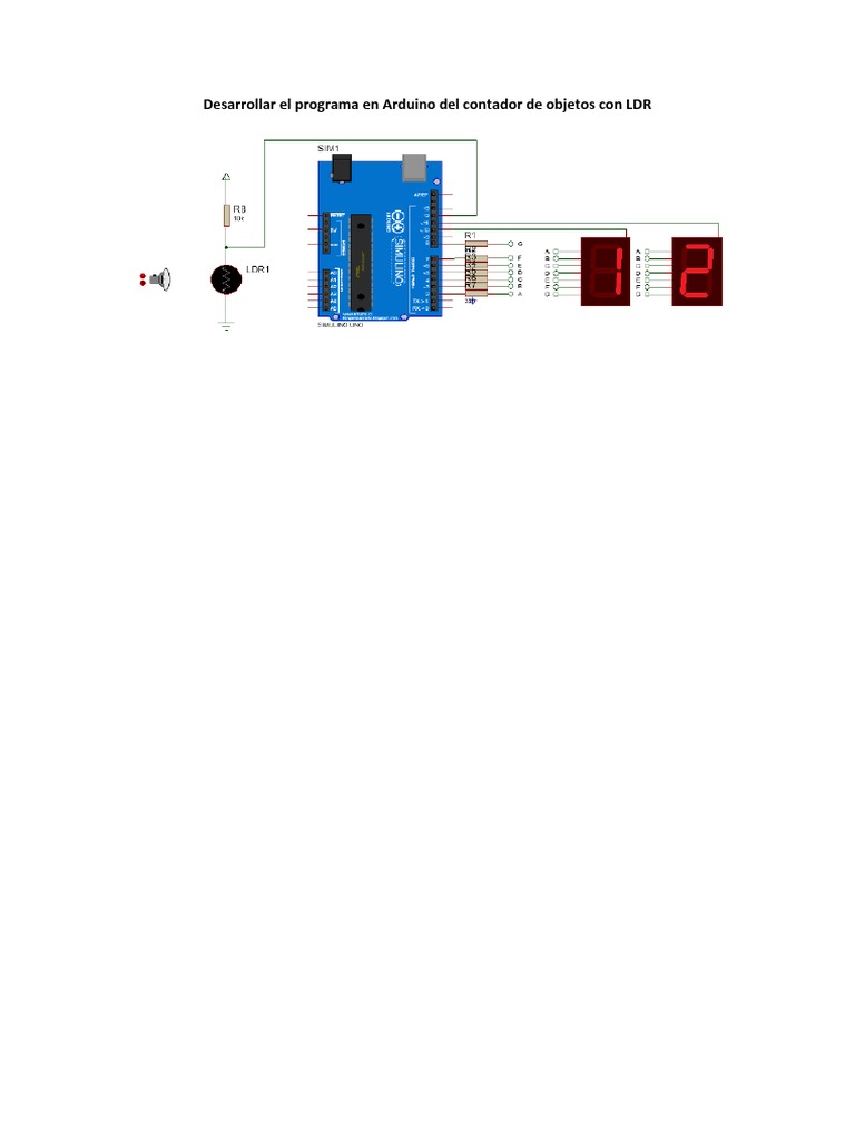 Contador objetos LDR Arduino | PDF
