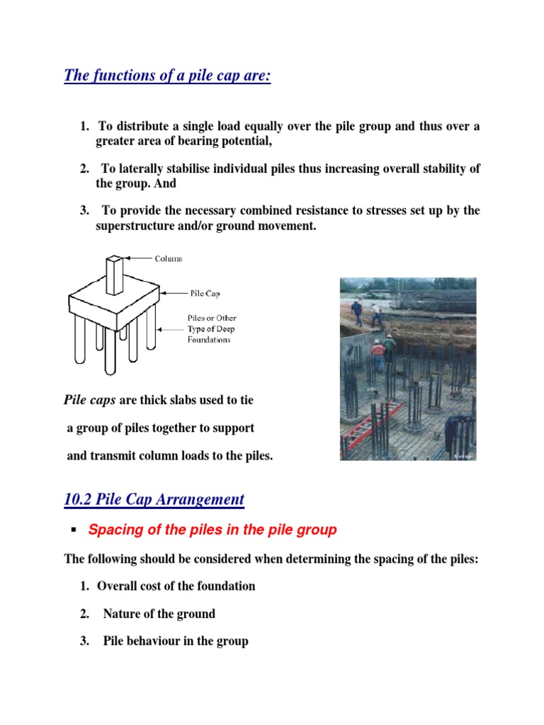 Pile Cap Design | PDF | Deep Foundation | Mechanical Engineering