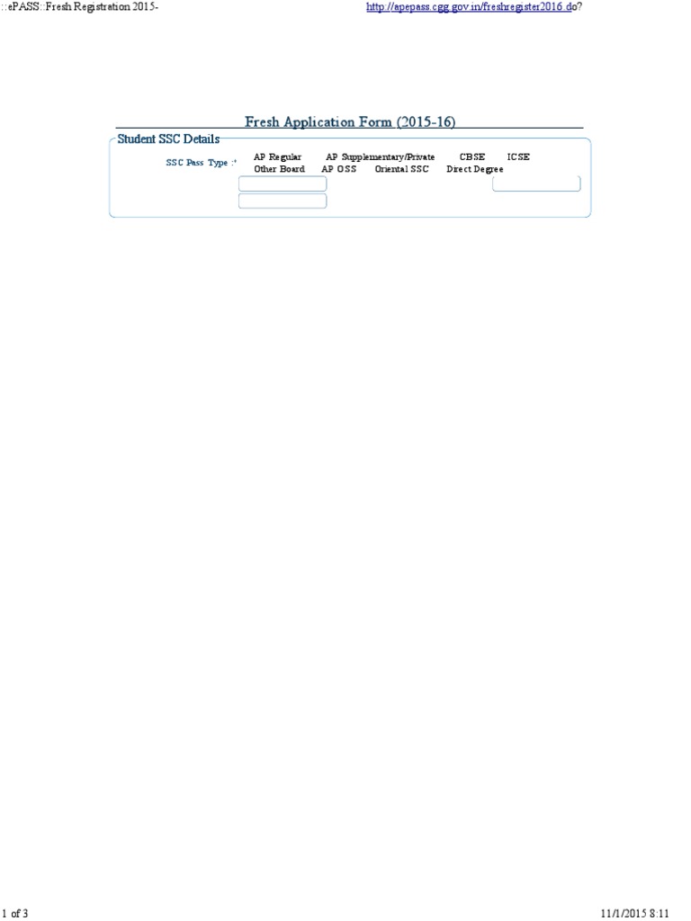 Epass Application | PDF | Official Documents | Government