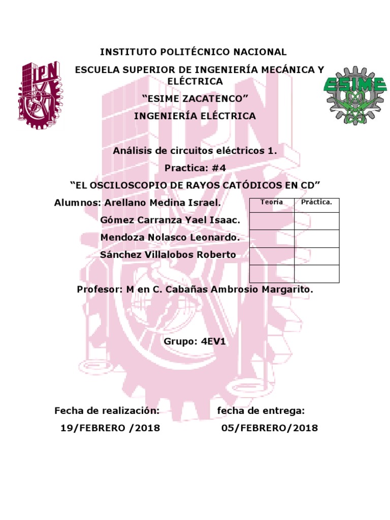 Practica 4 Corregida | PDF | Medición | Electricidad