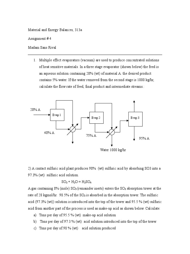 Material Balance | PDF | Combustion | Distillation
