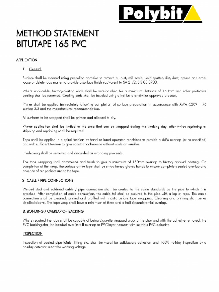 Bitutape 165 PVC-1 | PDF