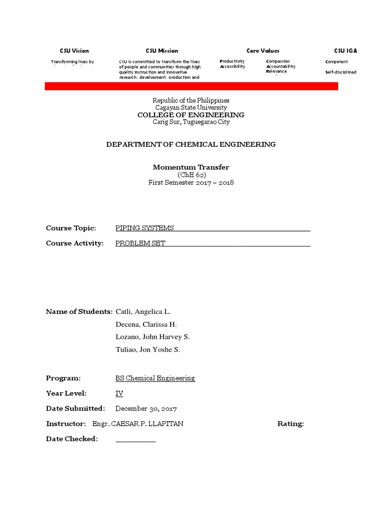 College of Engineering: CSU Vision CSU Mission Core Values Csu Iga ...