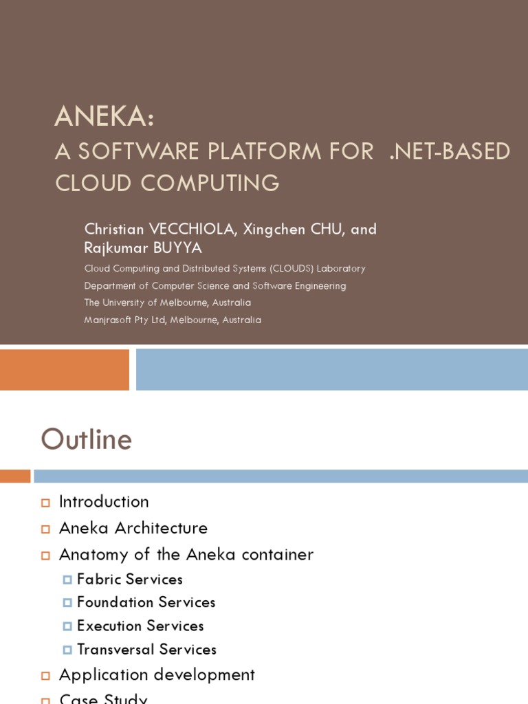 Aneka Cloud Platform | PDF | Thread (Computing) | Cloud Computing