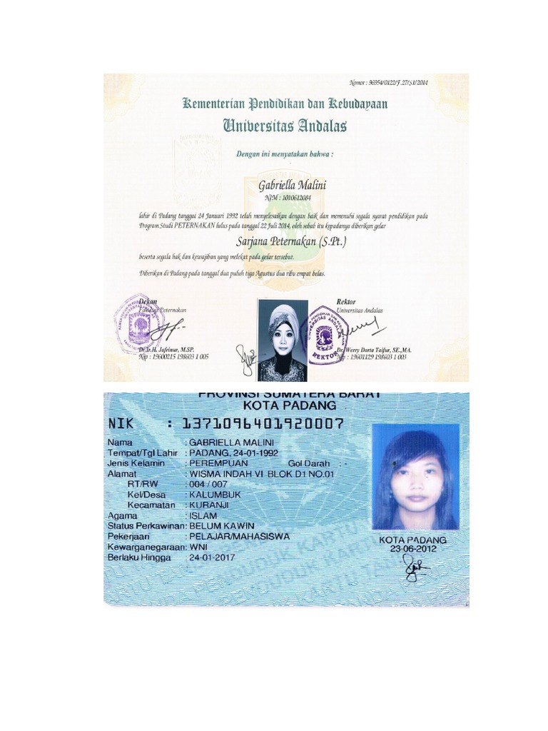 Lampiran Ijazah Dan KTP | PDF