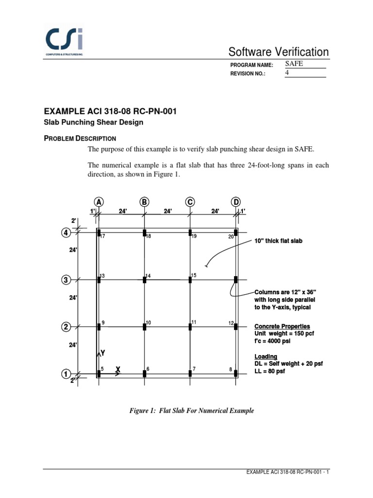 Punching Shear Calculation AS Per ACI - 318 | PDF | Shear Stress ...