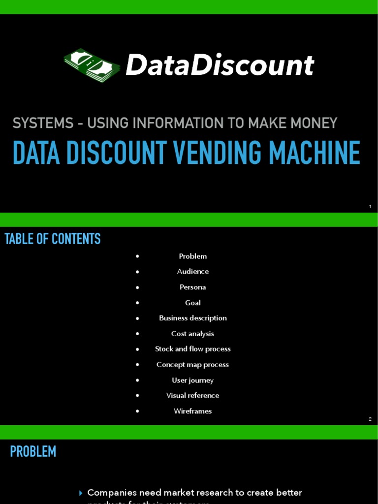 Data-Driven Vending Machine Concept | PDF | Revenue | Sales