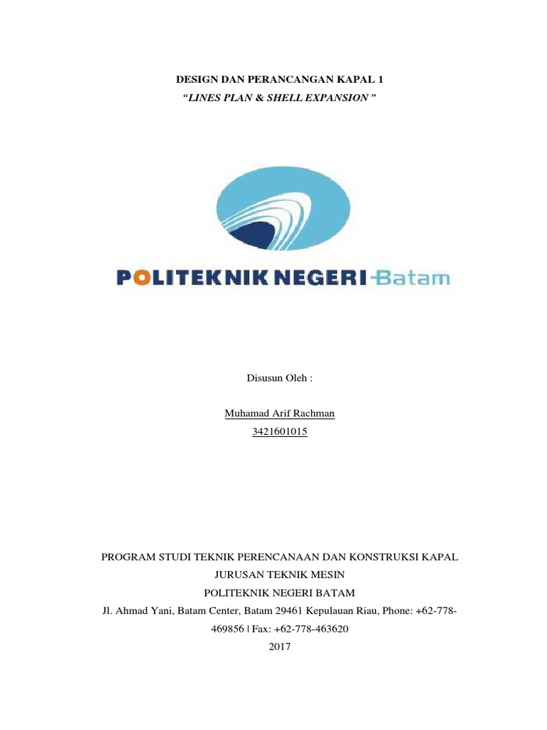 Laporan Marner Ship Linesplan | PDF