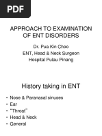 Ent History Taking and Examination-1 | PDF | Human Nose | Medical ...