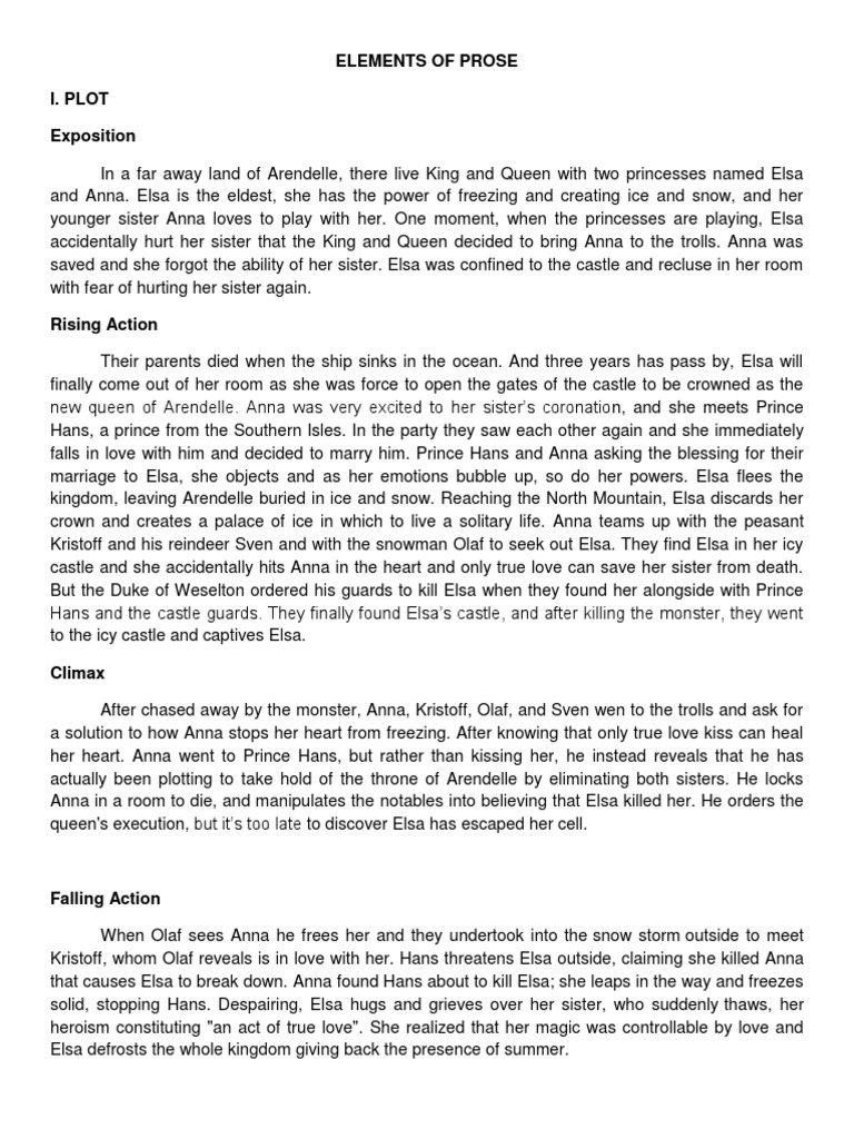 21st Century Literature 12 - Elements of Prose | PDF