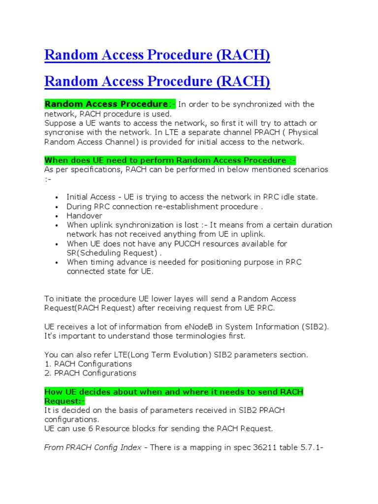 Rach and Channel Mapping With Message | PDF | Randomness | Bit