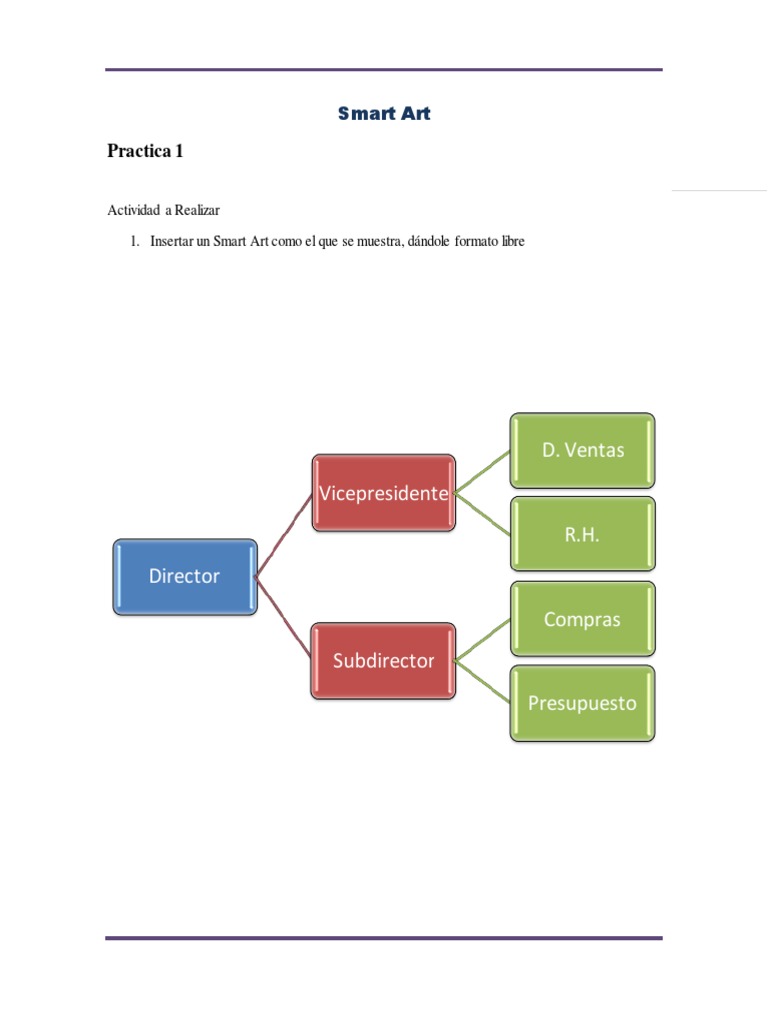 Ejercicios Smartart PDF | PDF | Informática | Informática y tecnología de la información