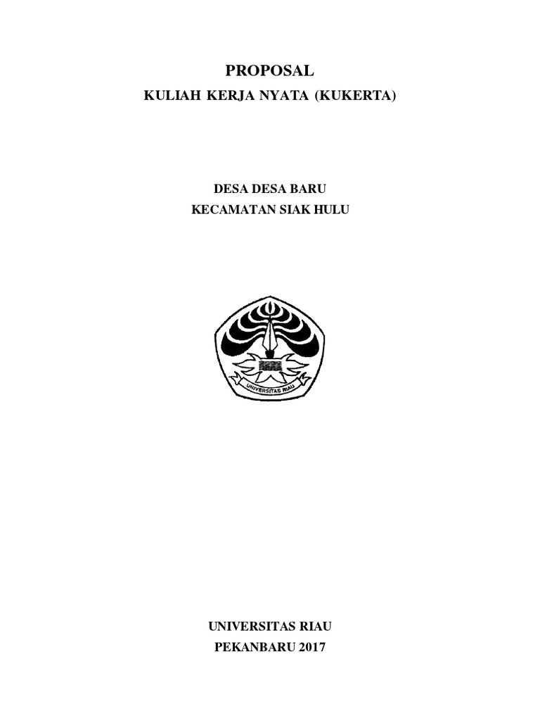 Proposal KKN UNRI 2017 | PDF