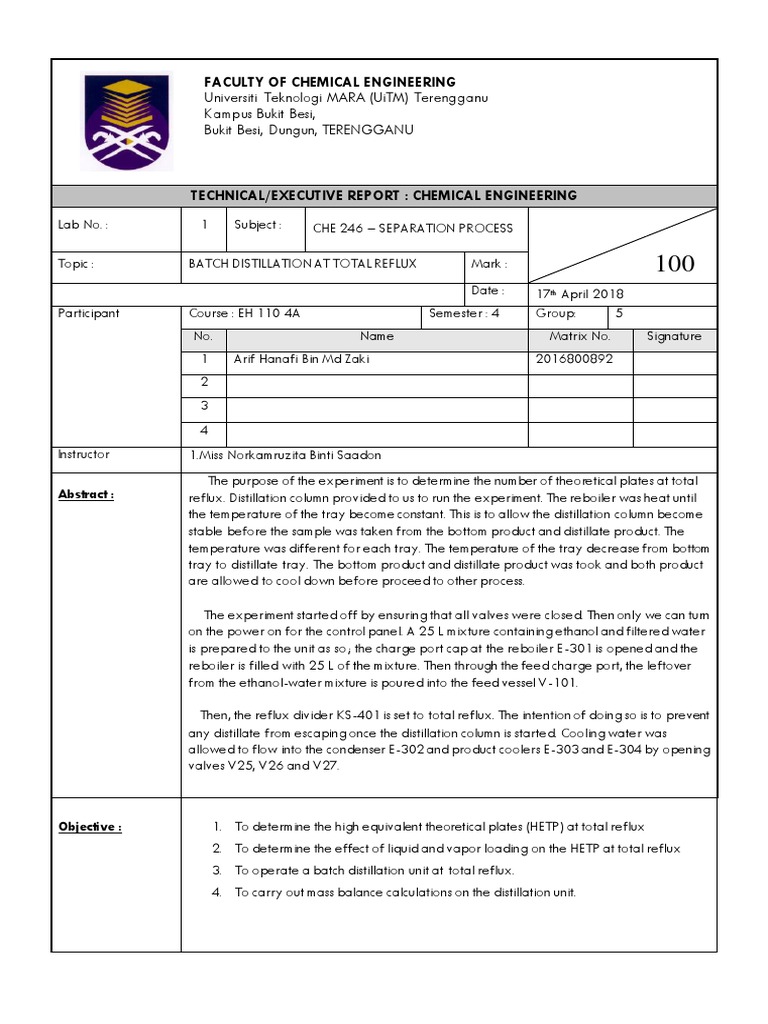 Distillation Column | PDF | Distillation | Chemical Engineering