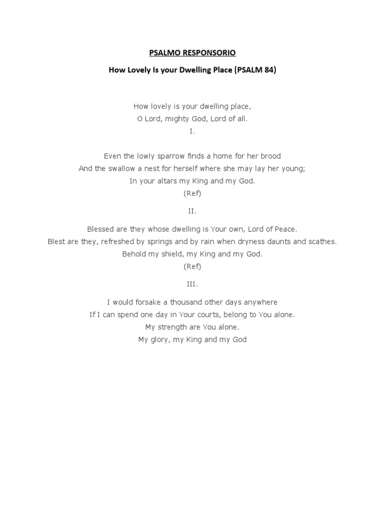 Psalmo Responsorio | PDF