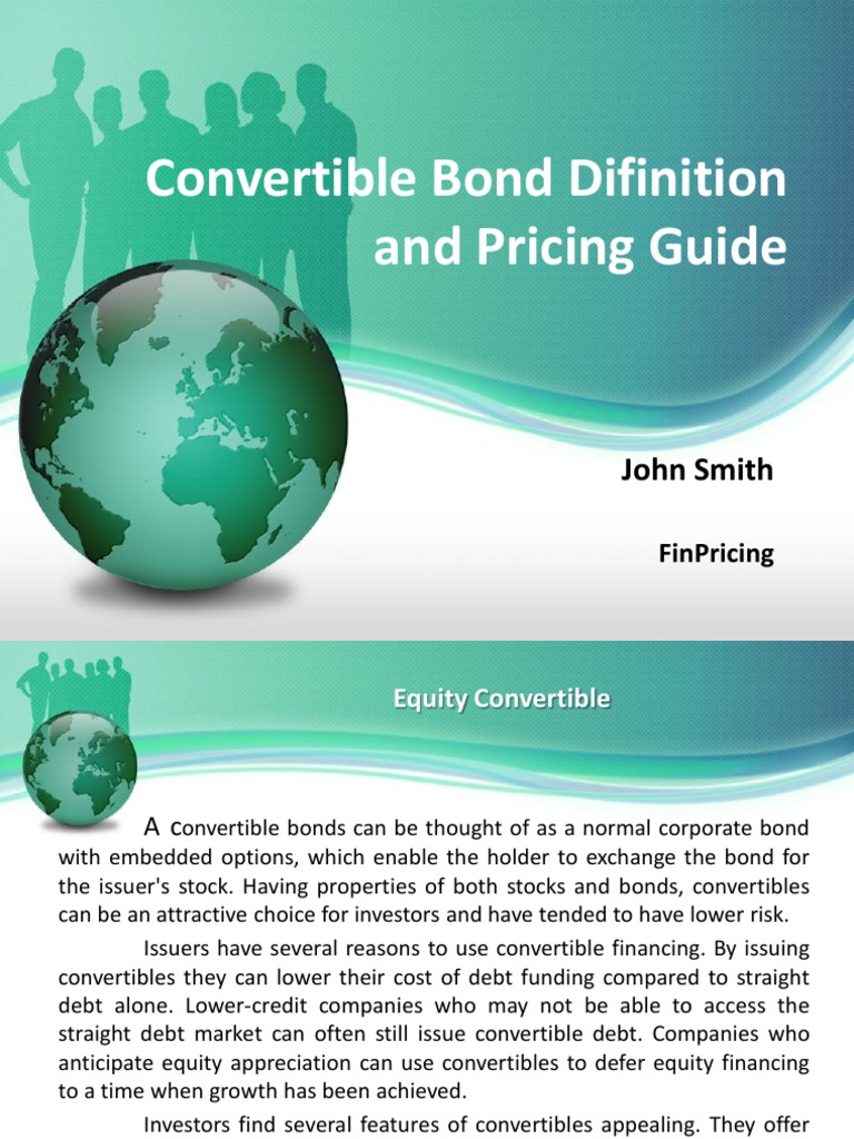 Explaining Convertible and Reverse Convertible Bond Product and ...