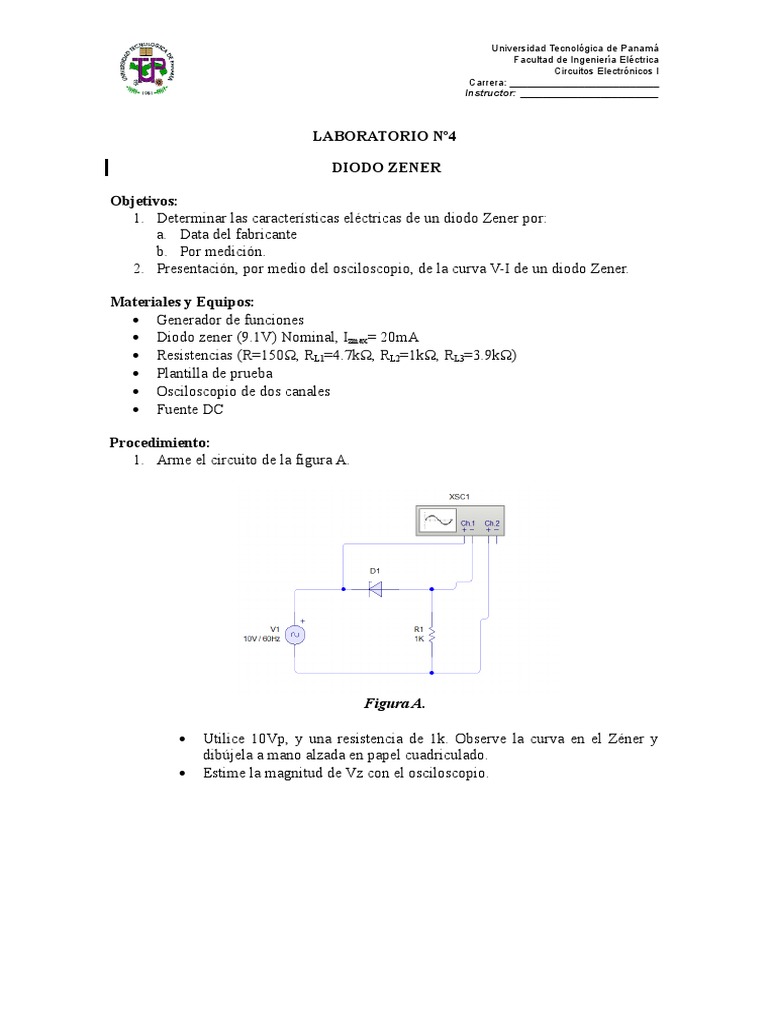 Lab4 - Diodo Zener | PDF