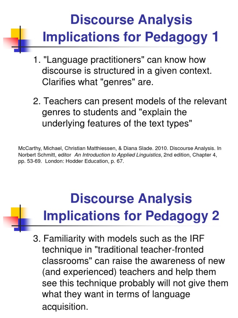 Ch04 Discourse Analysis 2ndEdition | Linguistics | Discourse