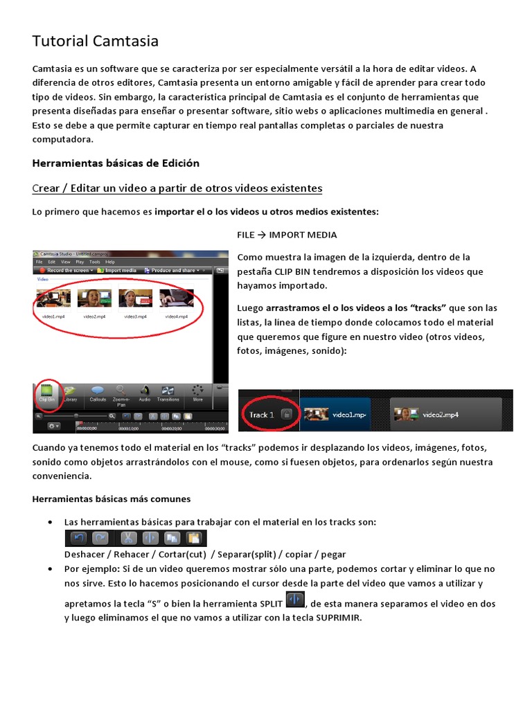 Tutorial Camtasia | PDF | Point and Click | Youtube