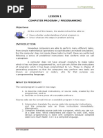 cs111 - 01 Introduction To Computers | PDF | Computer Programming | Computer Program