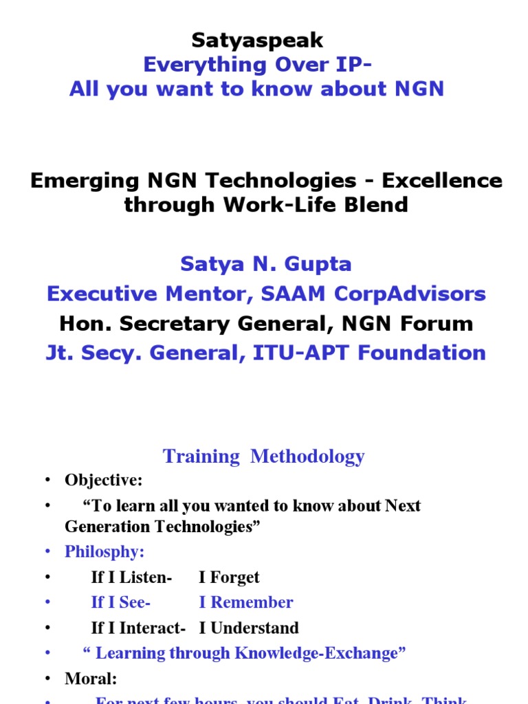 Everything Over IP-: All You Want To Know About NGN | PDF | Fiber To ...