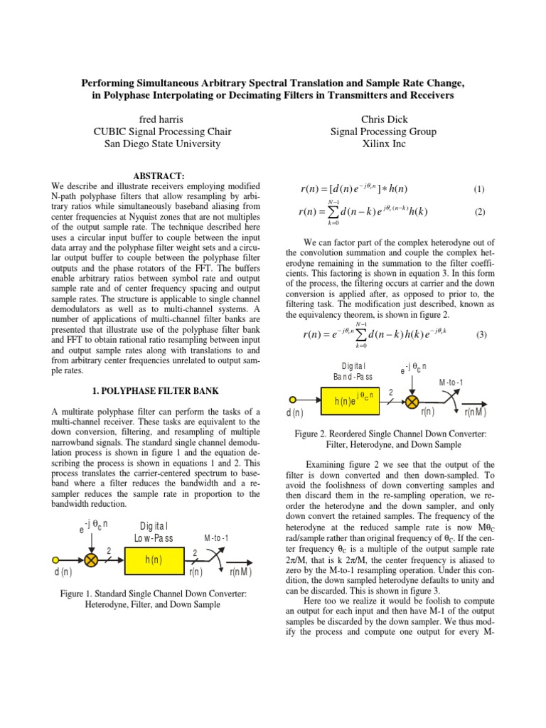 SDR Paper 1 | PDF | Sampling (Signal Processing) | Bandwidth (Signal Processing)