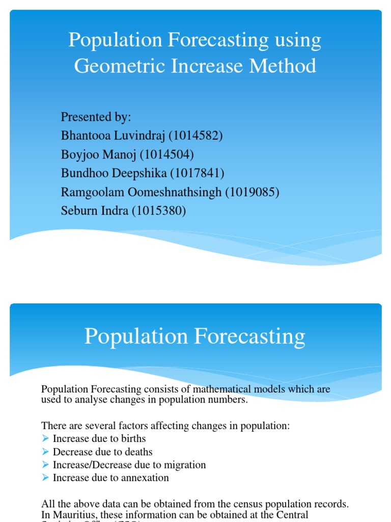 Geometric Method Presentation Final 1.Pptx Latest | PDF | Forecasting ...