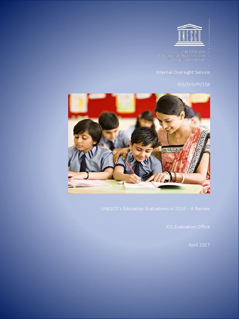 Insights for UNESCO from 2016 Education Evaluations: Lessons for ...