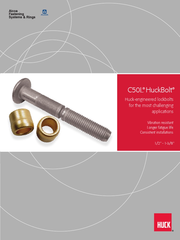 C50L Huck Bolt | Download Free PDF | Screw | Building Engineering