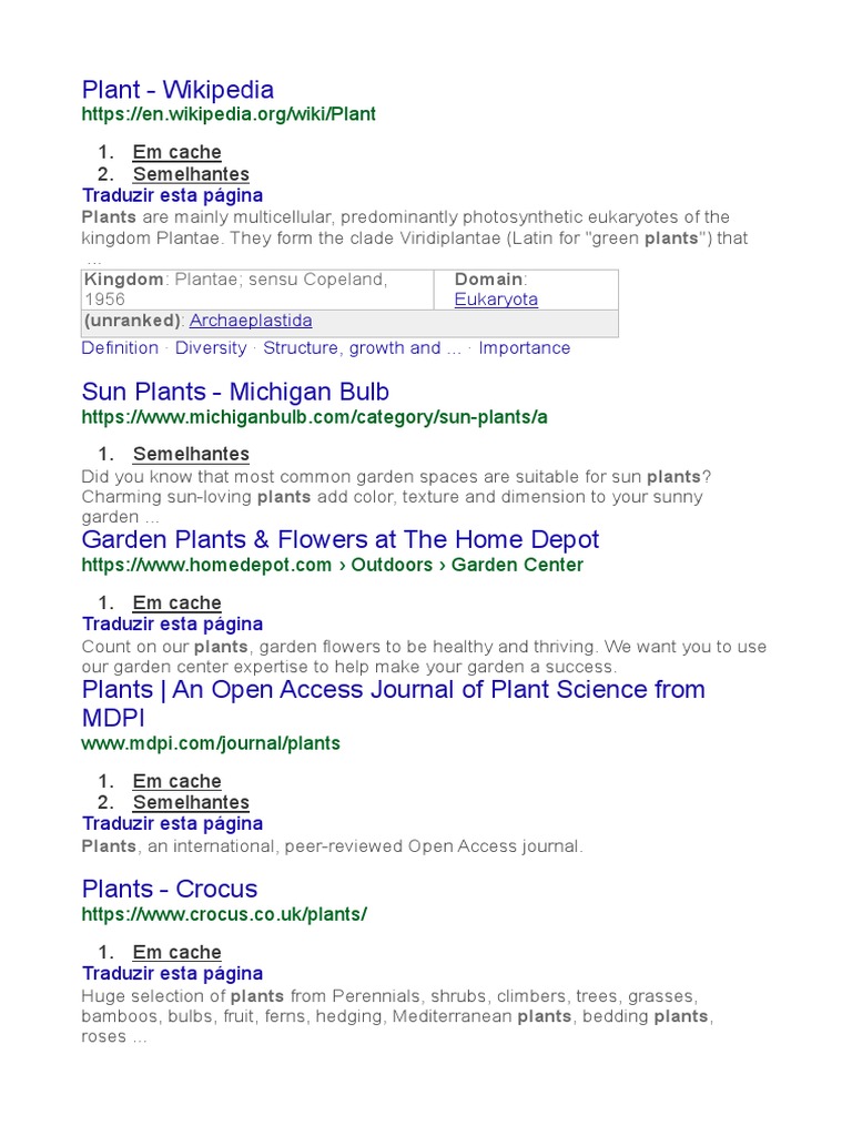 Plant - Wikipedia: 1. em Cache 2. Semelhantes | PDF