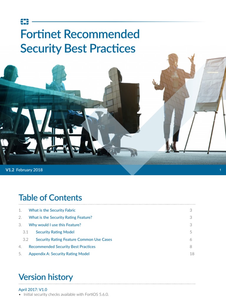 Fortinet Security Best Practices Guide | PDF | Computer Security | Security