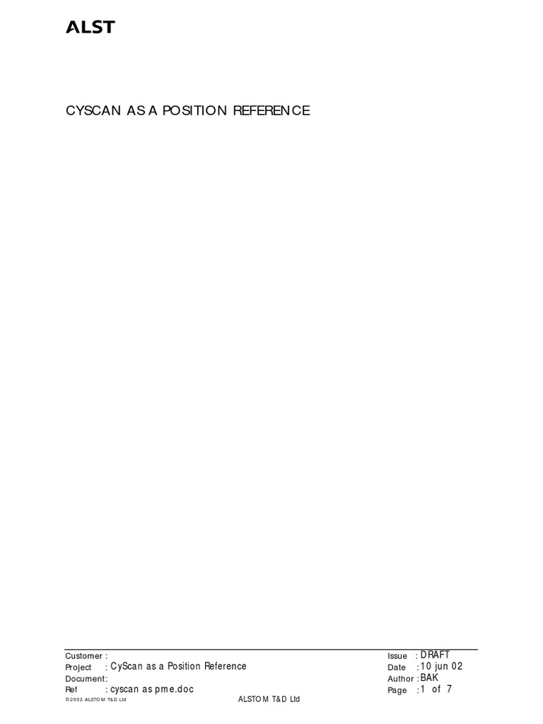 Cyscan MK2 As A Position Reference | PDF | Image Scanner | Mirror