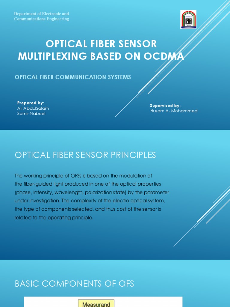 Optical Fiber Sensor Multiplexing Based On Ocdma | PDF | Optical Fiber ...