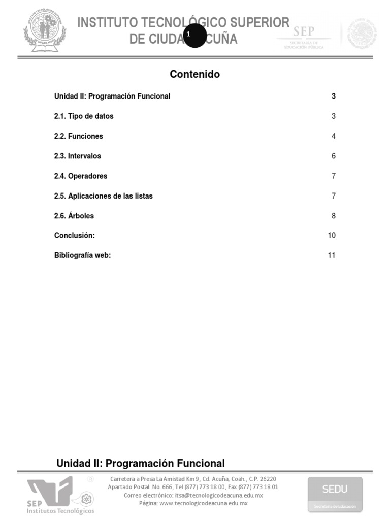 Unidad 2 ProgramaciónFuncional | PDF | Programacion Funcional | Tipo de ...