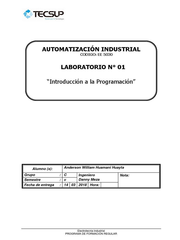 Lab 01 - Introducción A La Programación Funciones Logicas Basicas | PDF ...