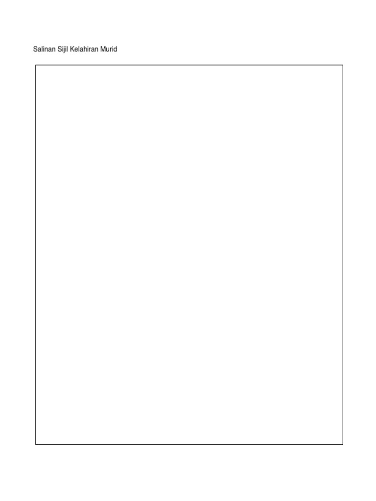 Borang Salinan IC, Surat Beranak BMM | PDF