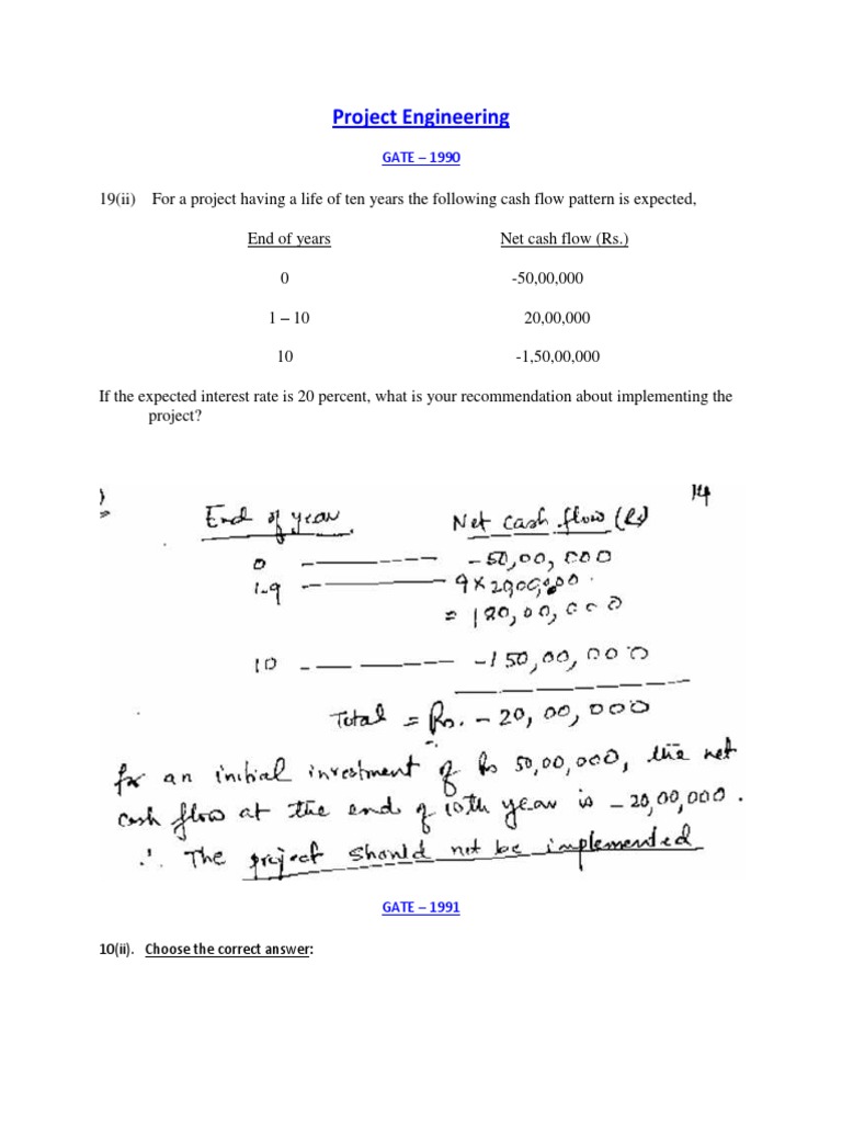 Project Engg | Download Free PDF | Depreciation | Net Present Value