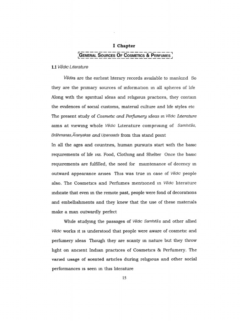 General Sources of Cosmetics and Perfumes - Chapter 2 | PDF | Vedas ...
