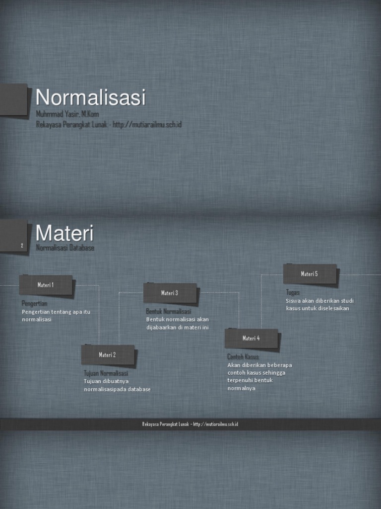 Panduan Lengkap Normalisasi Database | PDF