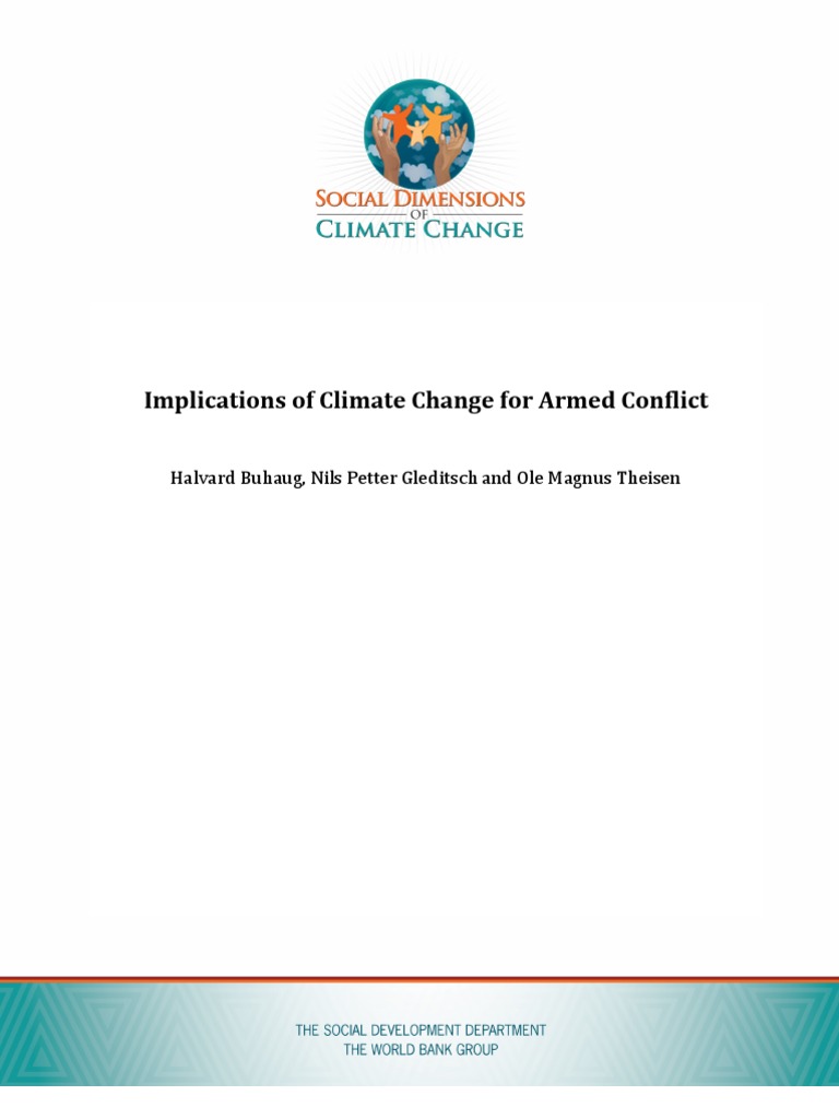 Implications of Climate Change For Armed Conflict: Halvard Buhaug, Nils ...