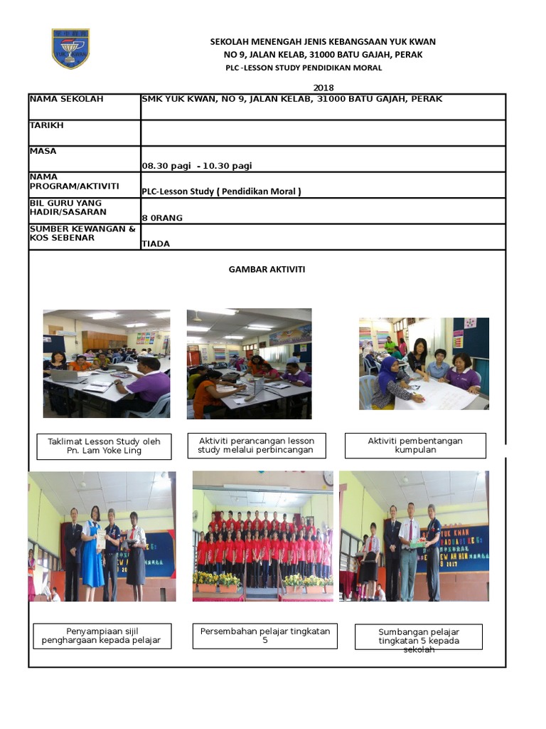 Laporan PLC Lesson Study | PDF