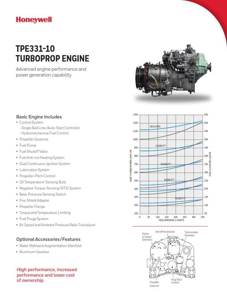 N61 1491 000 000 TPE331 10TurbopropEngine Bro | PDF | Jet Engine | Jet Fuel