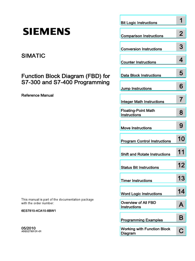STEP 7 - Function Block Diagram For S7-300 and S7-400 PDF | PDF | Computers