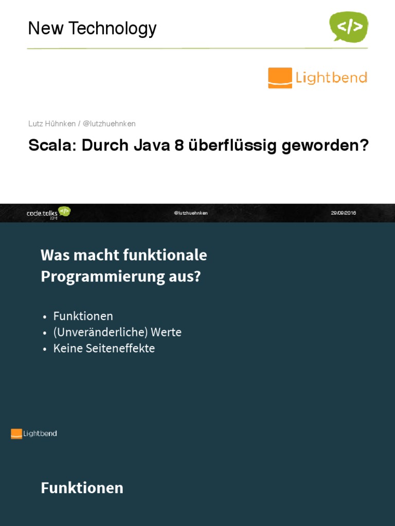 CodeTalks Scala Vs Java8 (Scala Programming Java) | PDF | Scala (Programming Language ...