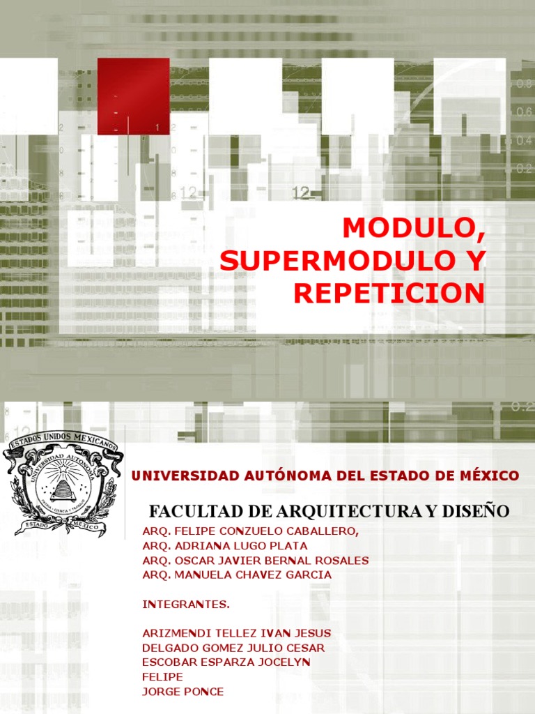Modulo, Supermodulo y Repeticion