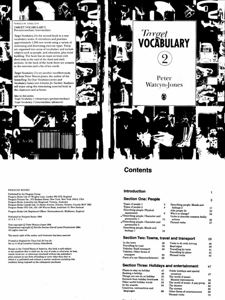 Target Vocabulary 2 With Key | PDF