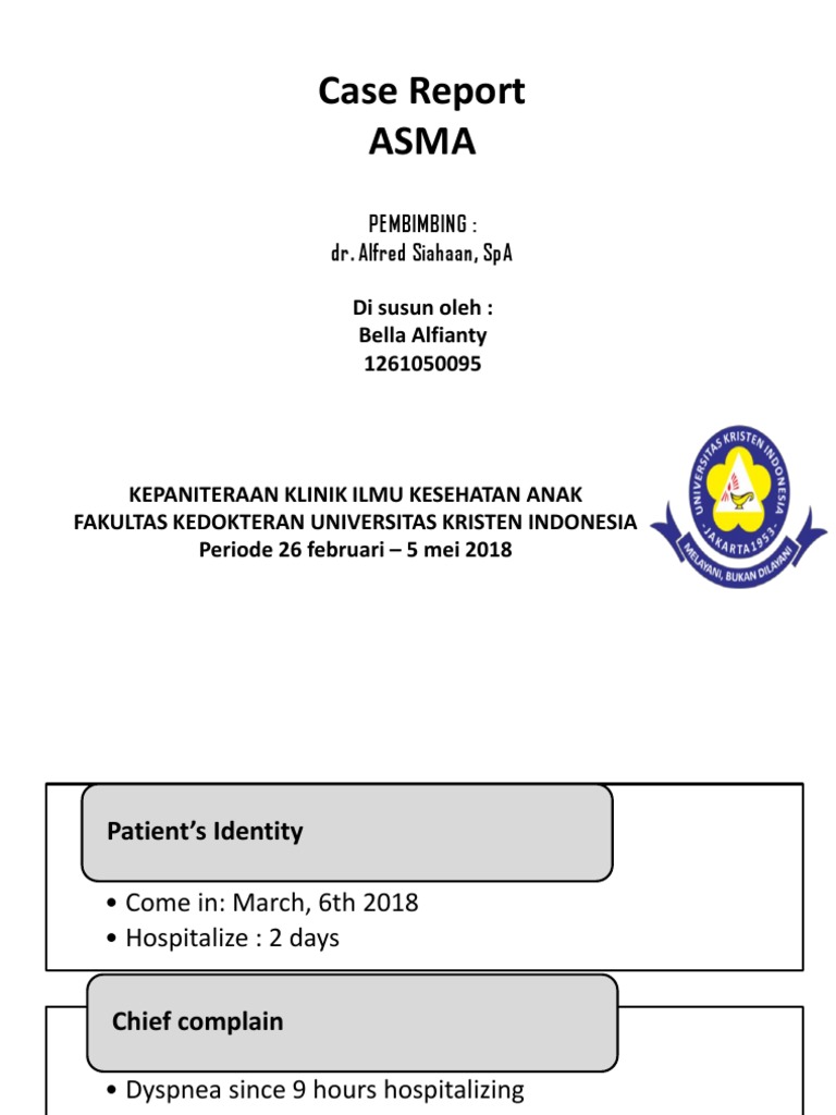 Case Asma Pada Anak | PDF | Asma | Obat